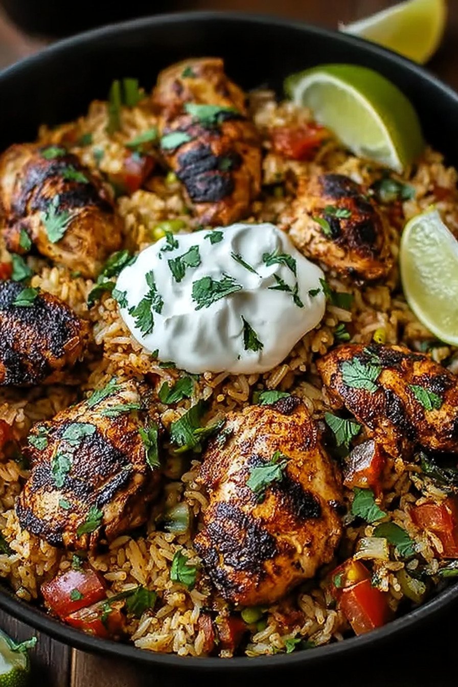 Chicken Thigh Recipes One Pot Shawarma Chicken And Rice